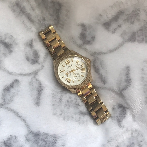 Fossil | Accessories | Authentic Womens Gold Fossil Watch | Poshmark